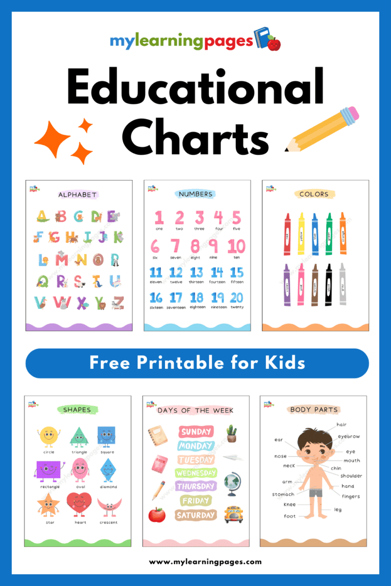 CHARTS FOR KIDS – My Learning Pages