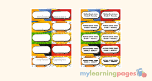 BACK TO SCHOOL NAME TAGS – My Learning Pages