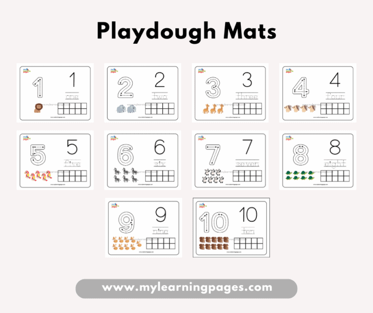 PLAYDOUGH MATS – My Learning Pages