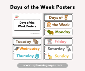 DAYS OF THE WEEK POSTERS – My Learning Pages