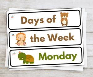 DAYS OF THE WEEK POSTERS – My Learning Pages