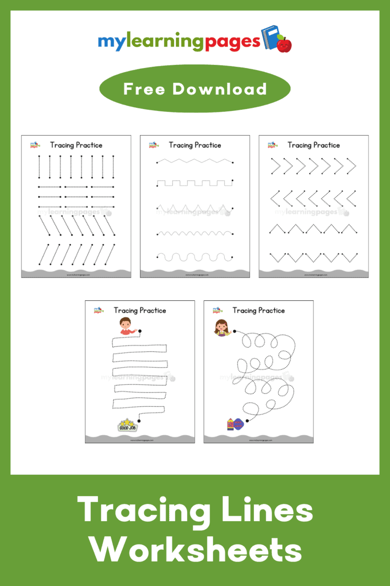 TRACING LINES WORKSHEETS – My Learning Pages