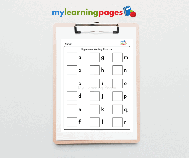 UPPERCASE LETTERS WORKSHEETS – My Learning Pages