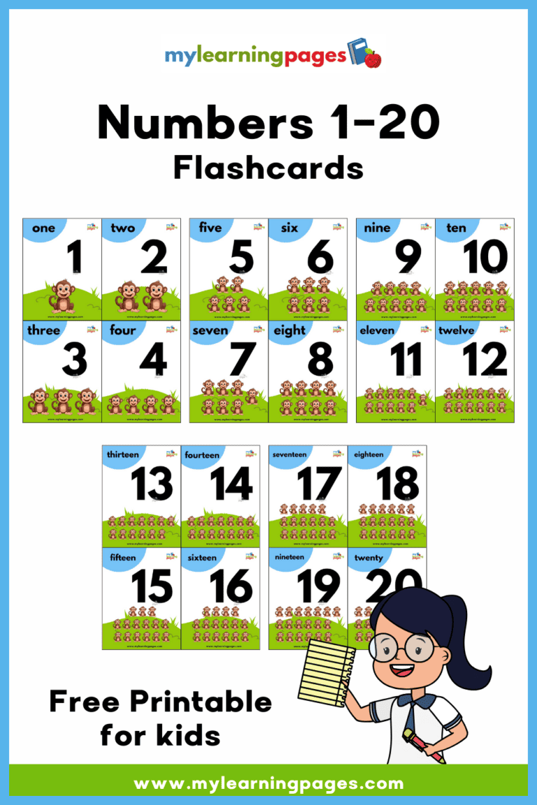 NUMBERS FLASHCARDS – My Learning Pages