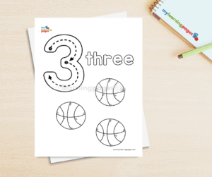 NUMBERS COLORING PAGES – My Learning Pages