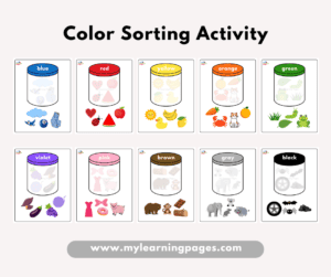 COLORS WORKSHEETS – My Learning Pages