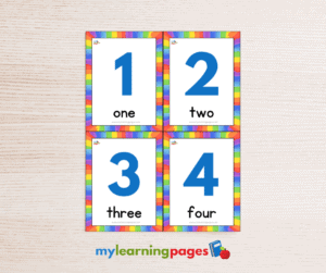 NUMBERS 1-20 FLASHCARDS – My Learning Pages