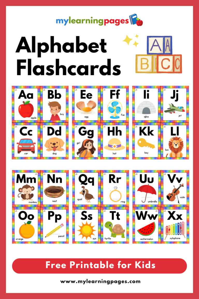 ALPHABET FLASHCARDS – My Learning Pages