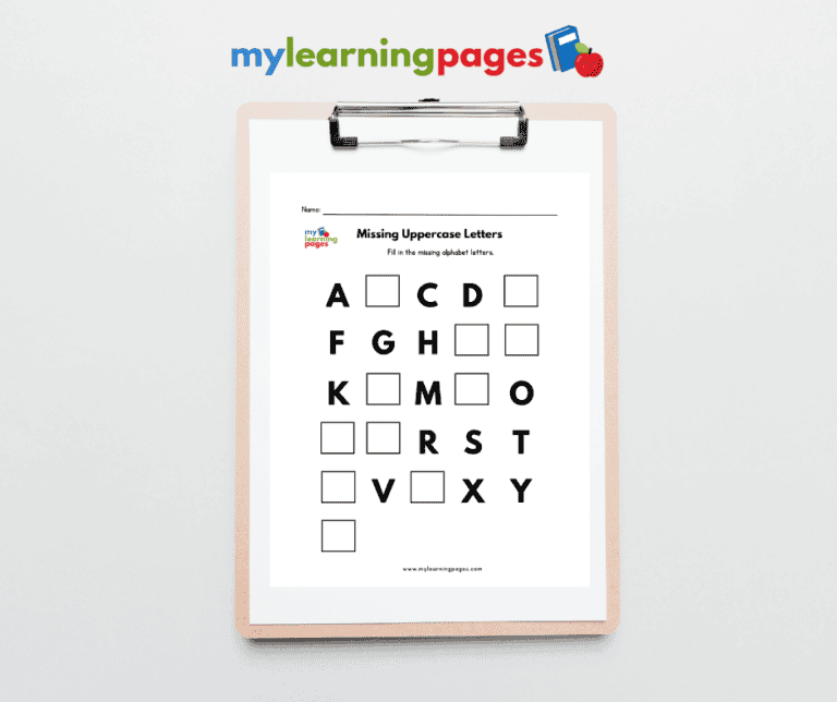 UPPERCASE LETTERS WORKSHEETS – My Learning Pages