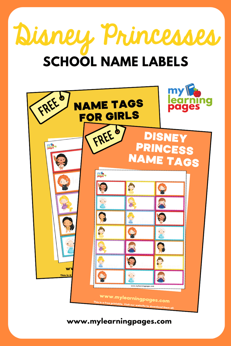 BACK TO SCHOOL NAME TAGS – My Learning Pages