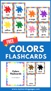 COLORS FLASHCARDS – My Learning Pages