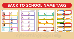 BACK TO SCHOOL NAME TAGS – My Learning Pages