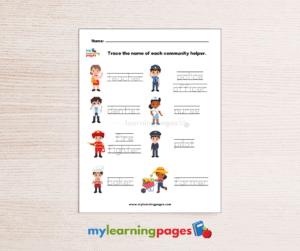 COMMUNITY HELPERS WORKSHEETS – My Learning Pages
