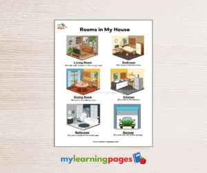 ROOMS IN MY HOUSE WORKSHEETS – My Learning Pages