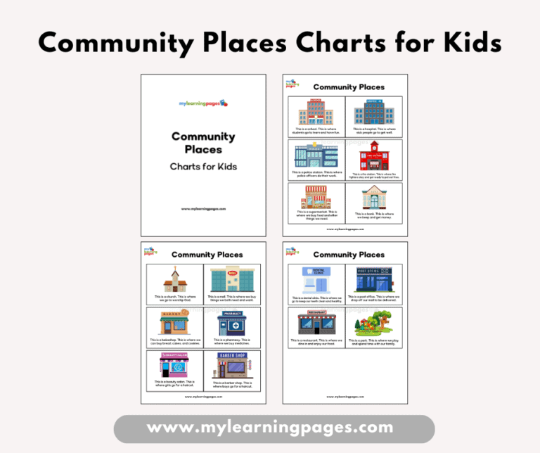 COMMUNITY PLACES FOR KIDS – My Learning Pages