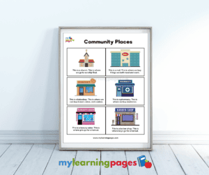COMMUNITY PLACES FOR KIDS – My Learning Pages