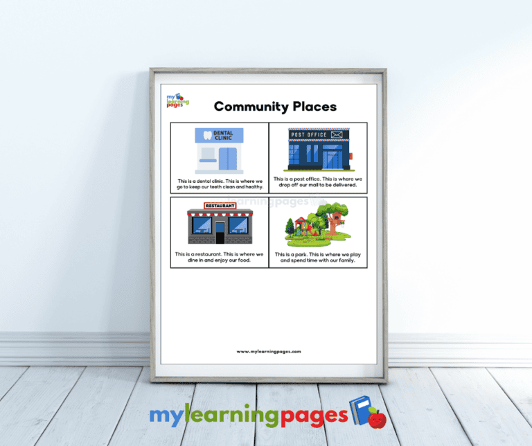 COMMUNITY PLACES FOR KIDS – My Learning Pages