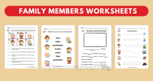 Family Members Worksheets – My Learning Pages