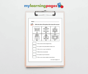 Community Places Worksheets – My Learning Pages