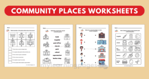 Community Places Worksheets – My Learning Pages